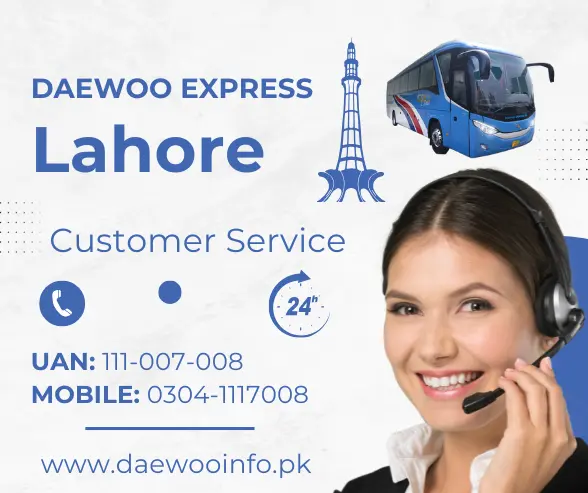 Daewoo Lahore Terminal Contact Number, Online Booking
